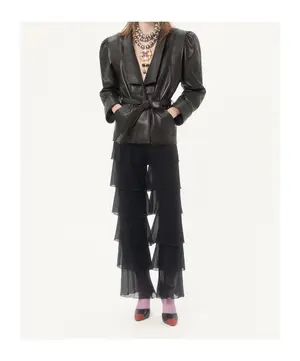 Valentino Garavani Lightweight Georgette Pleated Trousers - No