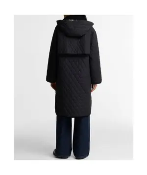 Barbour Hooded Diamond Quilted Long Coat