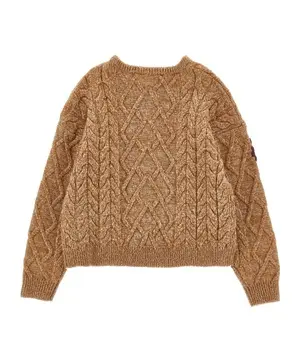 Ermanno Scervino Cable-knit Floral-embroidered Sweater