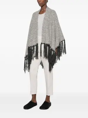 Peserico Cropped-leg Turn-up Trousers - Grey