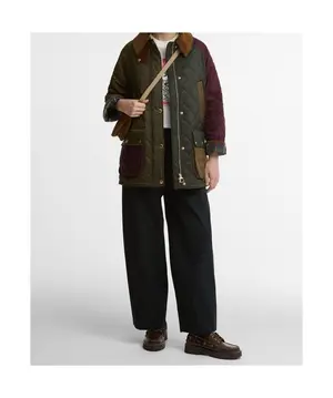 Barbour Color-block Diamond-quilted Jacket