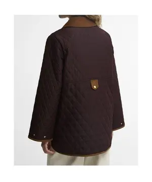 Barbour Diamond Quilted Cord Collar Jacket