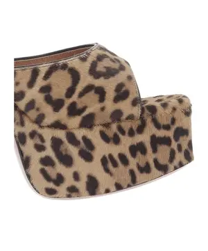 Amina Muaddi Cheetah Print High-heeled Sandals