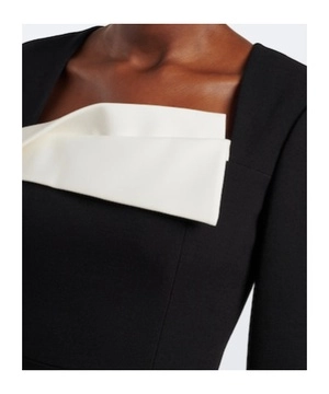 Roland Mouret Paneled Crepe Cocktail Dress
