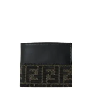 Fendi Jacquard Spliced Short Wallet