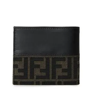 Fendi Jacquard Spliced Short Wallet