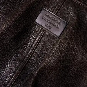 Acne Studios Vintage Cropped Leather Jacket - No