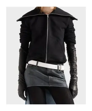 7 For All Mankind High-neck Zip-up Hoodie