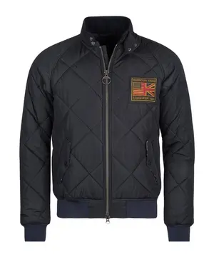 Barbour Diamond Quilted Cropped Bomber Jacket
