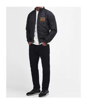 Barbour Diamond Quilted Cropped Bomber Jacket