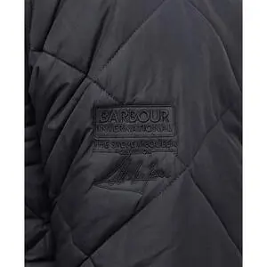 Barbour Diamond Quilted Cropped Bomber Jacket