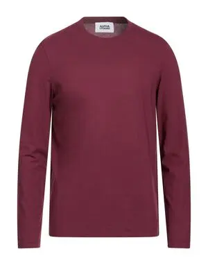 Alpha Studio T-shirt Burgundy Size Cotton, Elastane