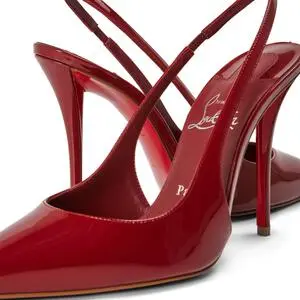 CHRISTIAN LOUBOUTIN Patent Leather Slingback Stilettos