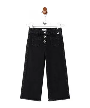 IL GUFO Wide-leg Jeans With Visible Buttons