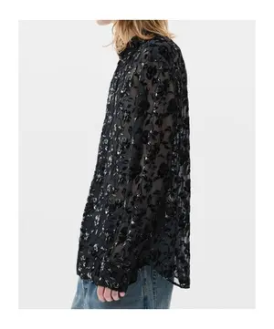 ANN DEMEULEMEESTER Andre Floral-devoré Shirt