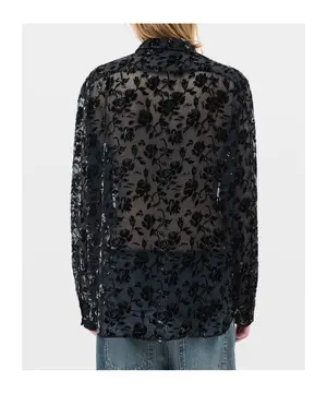 ANN DEMEULEMEESTER Andre Floral-devoré Shirt