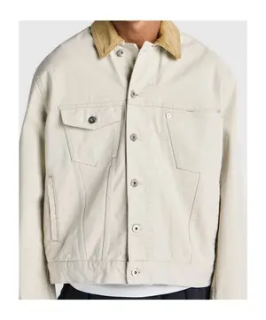 J.W.ANDERSON Corduroy Collar Denim Jacket