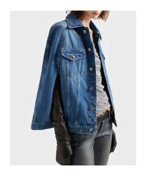 7 For All Mankind Denim Cape