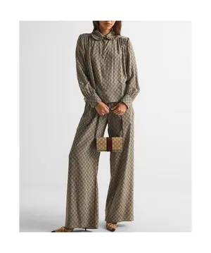 Gucci Geometric Pattern Long-sleeve Shirt
