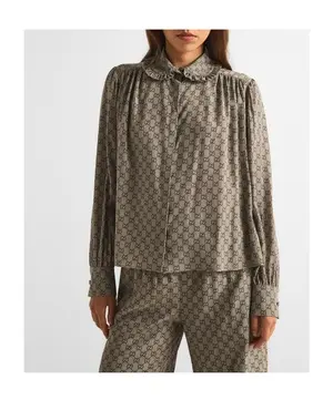 Gucci Geometric Pattern Long-sleeve Shirt