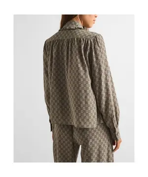 Gucci Geometric Pattern Long-sleeve Shirt
