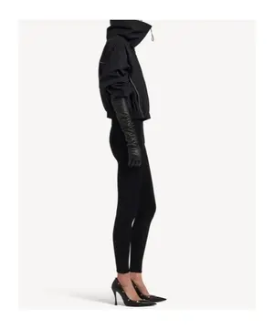 Balenciaga Cropped Track Jacket - Black