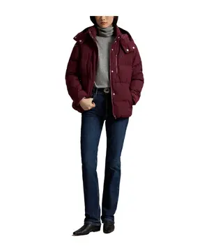 Polo Ralph Lauren Hooded Cropped Down Coat