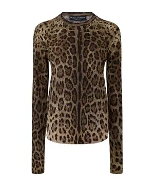 Dolce & Gabbana Dolce Gabbana Slim Long Sleeve Knit Top