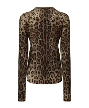 Dolce & Gabbana Dolce Gabbana Slim Long Sleeve Knit Top