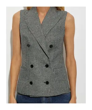Dolce & Gabbana Checked Leopard Printed Waistcoat