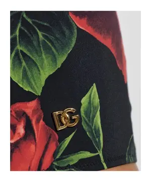 Dolce & Gabbana Rose-print Balconette One-piece Swimsuit