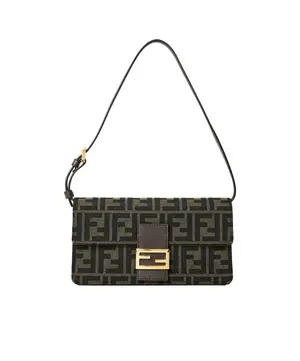 Fendi Monogram Canvas Shoulder Bag