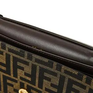 Fendi Monogram Canvas Shoulder Bag