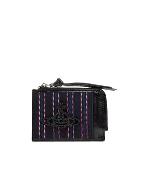 VIVIENNE WESTWOOD Zip-around Stripe Wallet