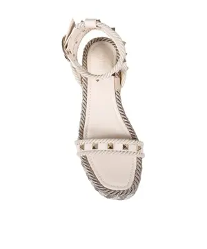 Valentino Garavani Rockstud Platform Espadrillas - Light Ivory