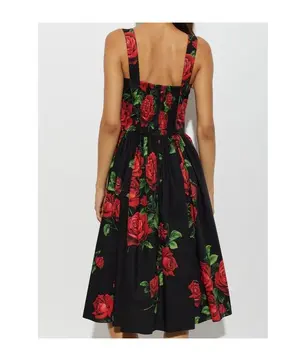Dolce & Gabbana Floral Print Sleeveless Dress