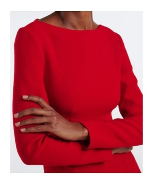 Roland Mouret Wool-blend Zipped Skirt
