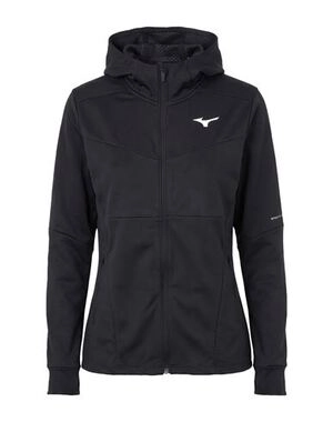Mizuno Polyester Hooded Jacket - Black