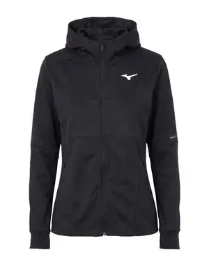 Mizuno Polyester Hooded Jacket - Black