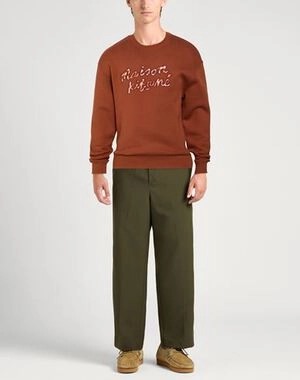 Maison Kitsuné Sweatshirt Tan Size Cotton