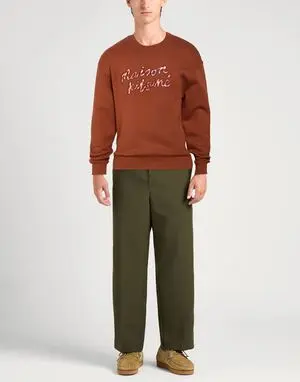 Maison Kitsuné Sweatshirt Tan Size Cotton