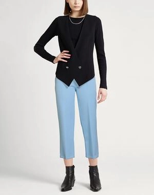 Liu Jo Polyester Elastane Straight Leg Trousers - Blue