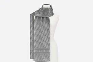 Dior Oblique Stole - Grey