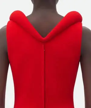 Bottega Veneta Padded Detail Zip Up Dress