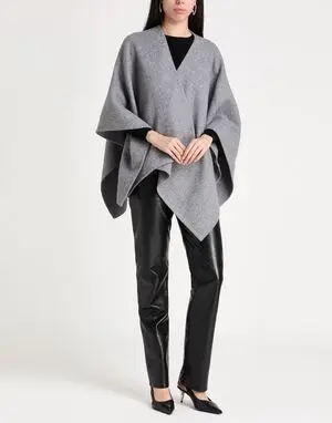 Max Mara Alpaca Wool Blend Wrap Cape