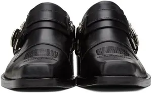 TOGA VIRILIS Buckled Leather Slip-on Boots