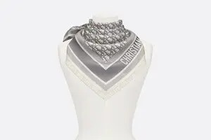Dior Oblique Diortwin 70 Square Scarf