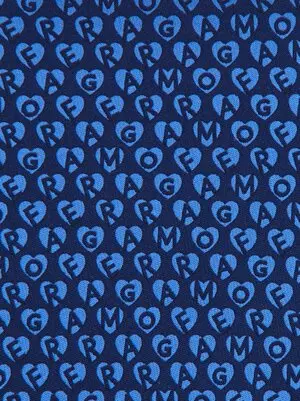 FERRAGAMO Logo Neck Tie - Blue