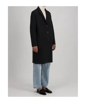 Harris Wharf London Boiled Wool Overcoat