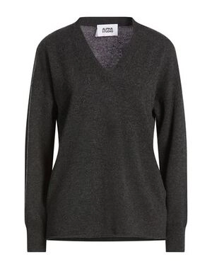 Alpha Studio Wool And Cashmere V-neck Pullover
